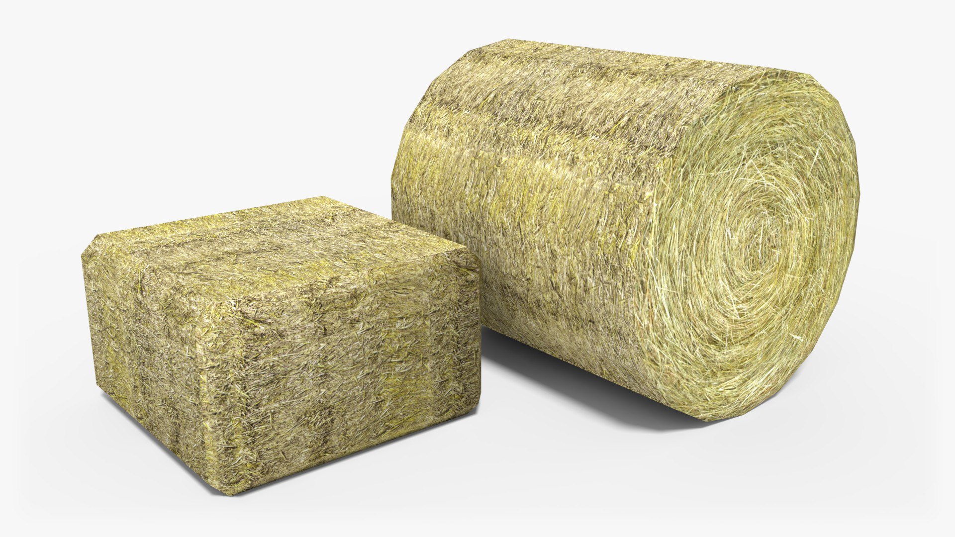 3D Model Hay Bale - TurboSquid 1327751