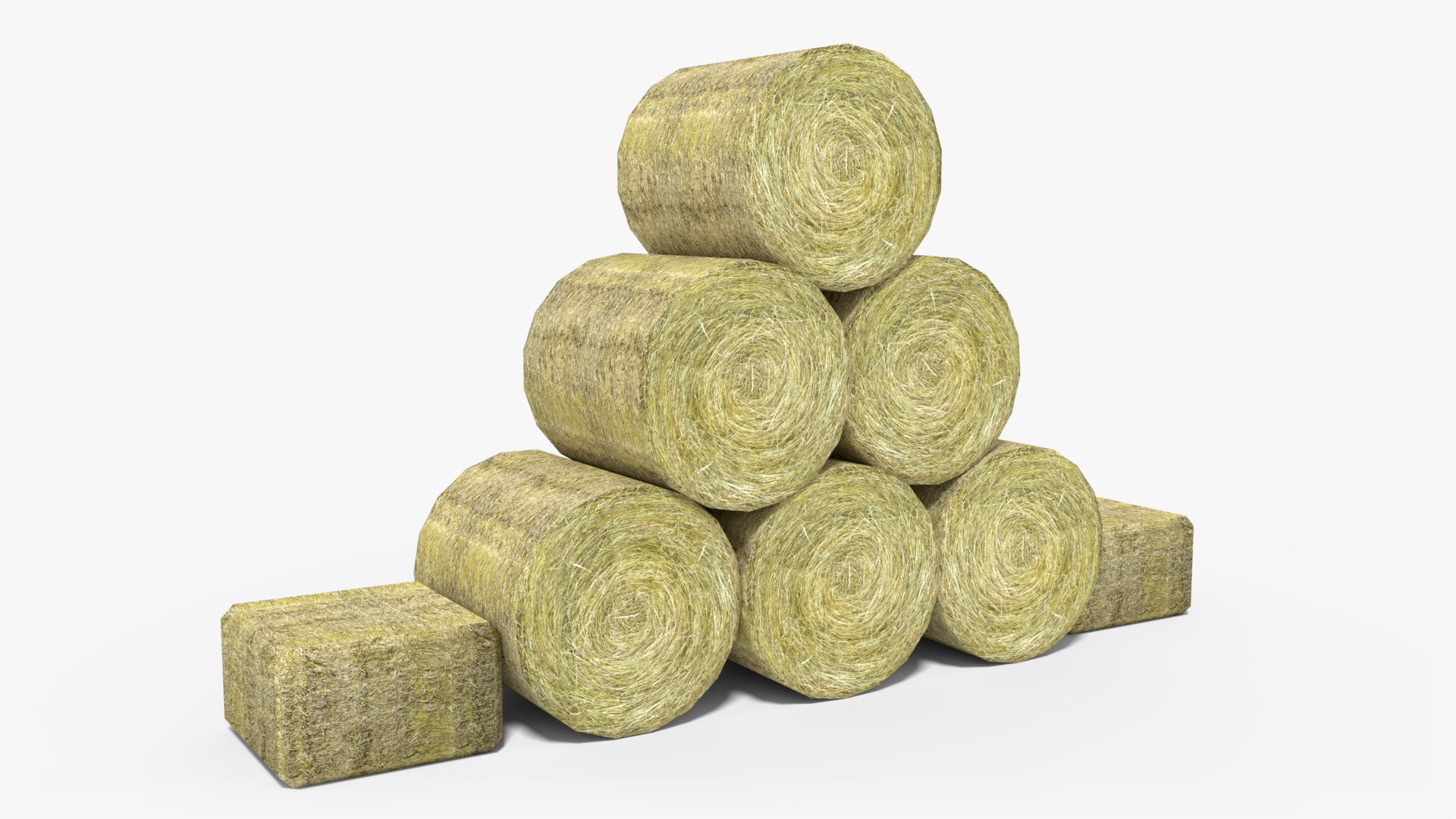 3D Model Hay Bale - TurboSquid 1327751