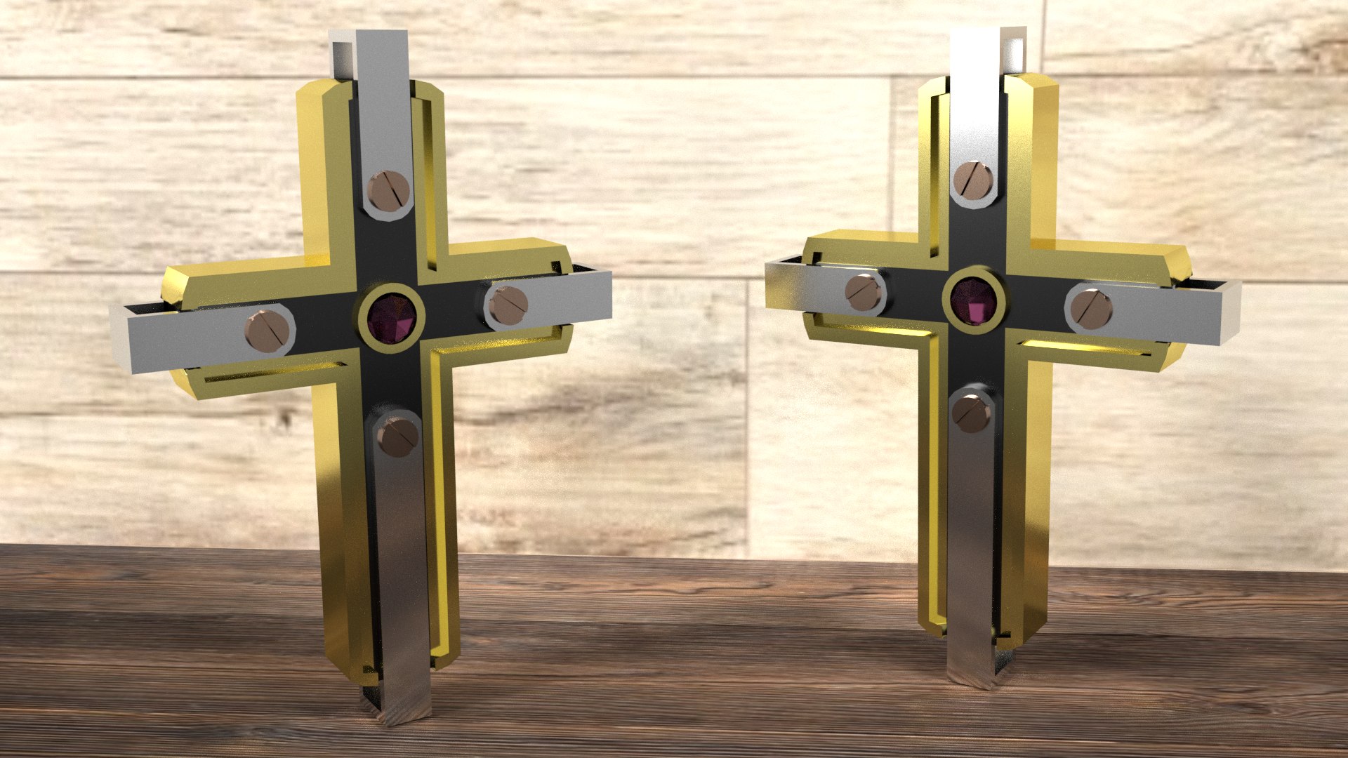 Cross deco 1 3D model - TurboSquid 1813699