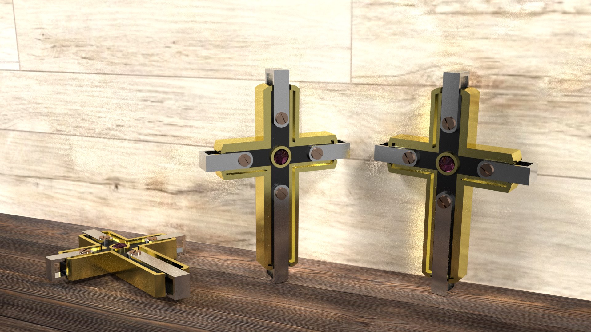 Cross deco 1 3D model - TurboSquid 1813699