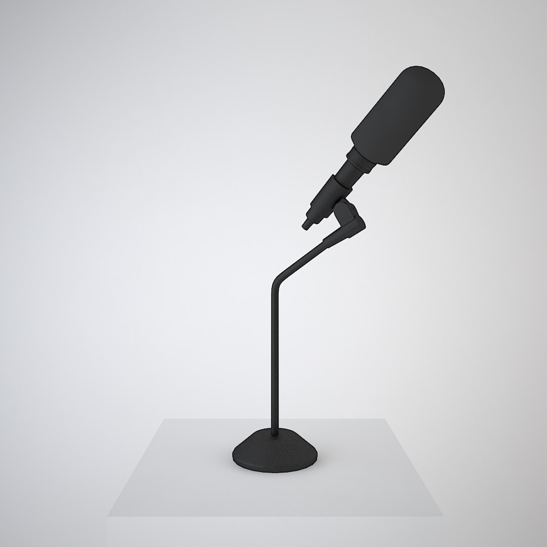 3d Microphone Mic Model