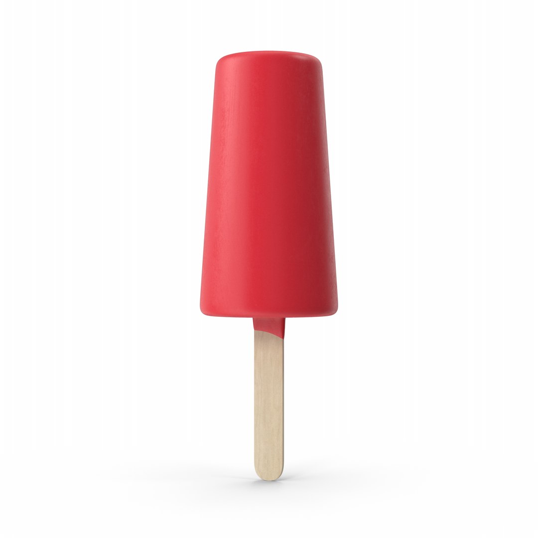 3D Red Ice Cream - TurboSquid 1935958