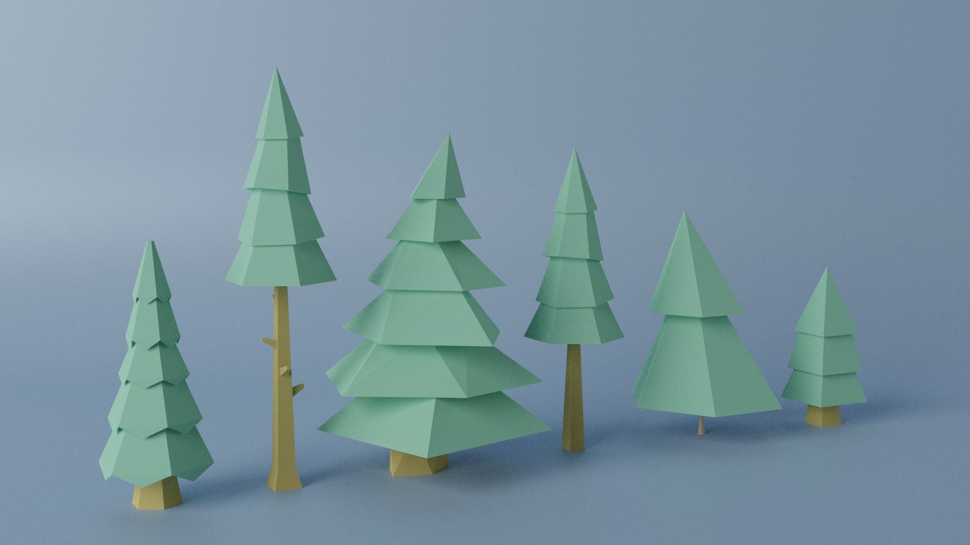 Cartoon Tree Collection 3D model - TurboSquid 1955952