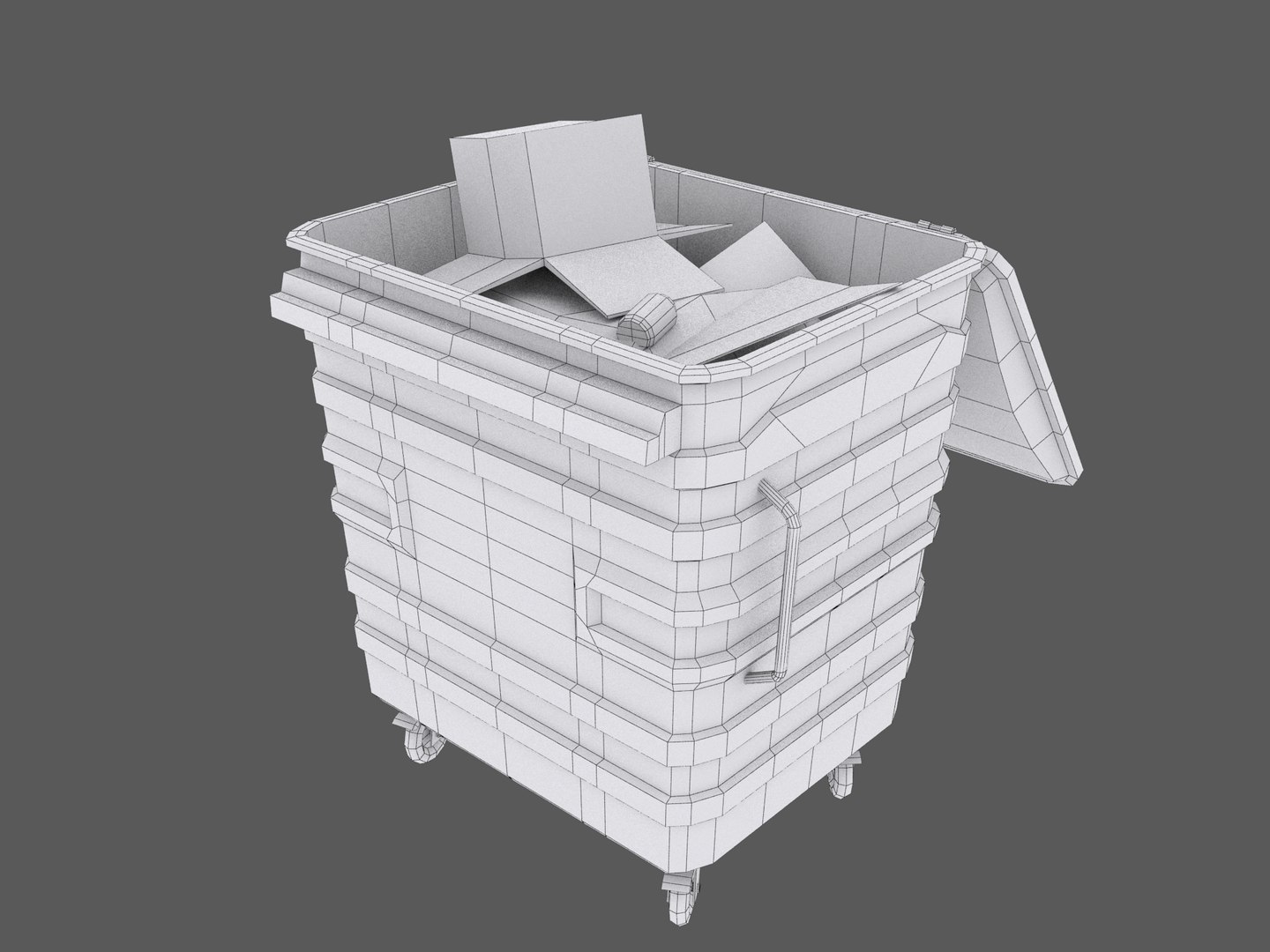 Pbr Red Dumpster 3D Model - TurboSquid 1501043