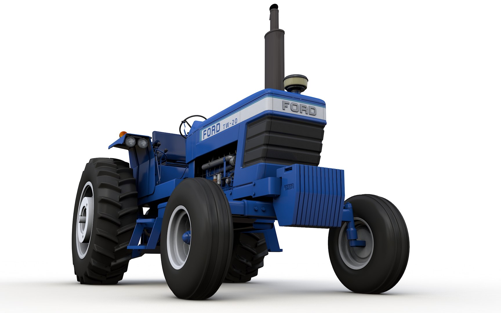 3D Model Ford TW20 Tractor 1978 - TurboSquid 2248660