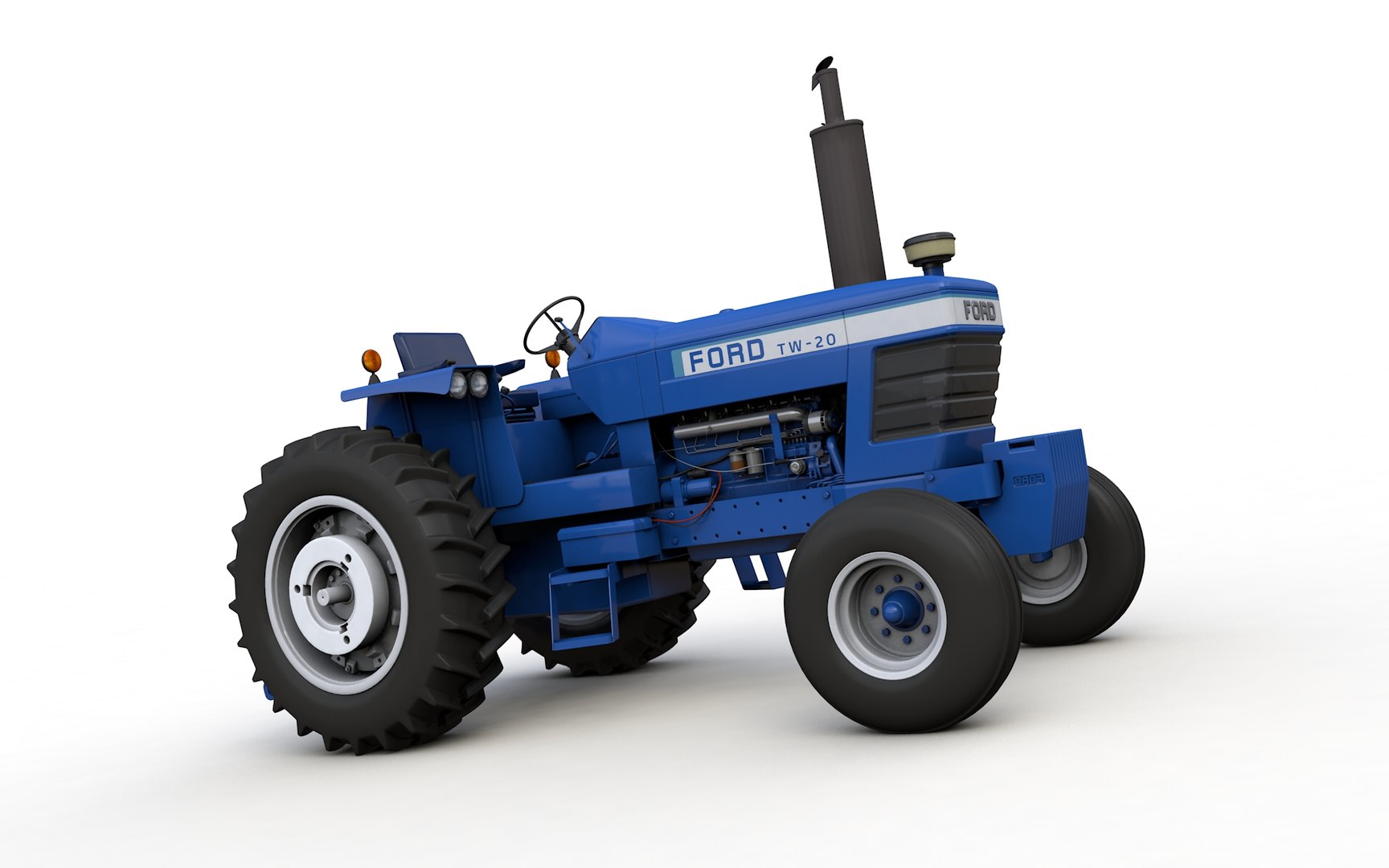 3D Model Ford TW20 Tractor 1978 - TurboSquid 2248660