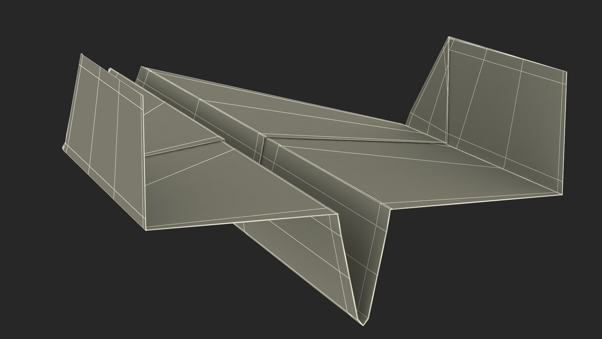 Paper Airplane Origami 3D Model - TurboSquid 2279360