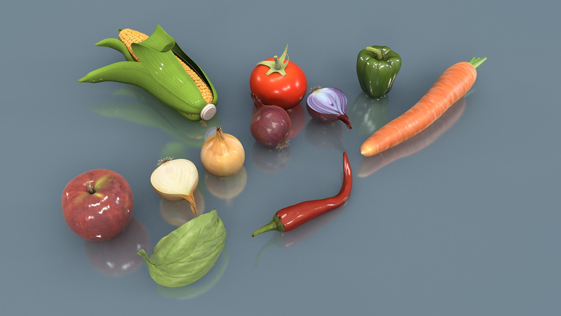 Vegetable 3D Model - TurboSquid 1775811