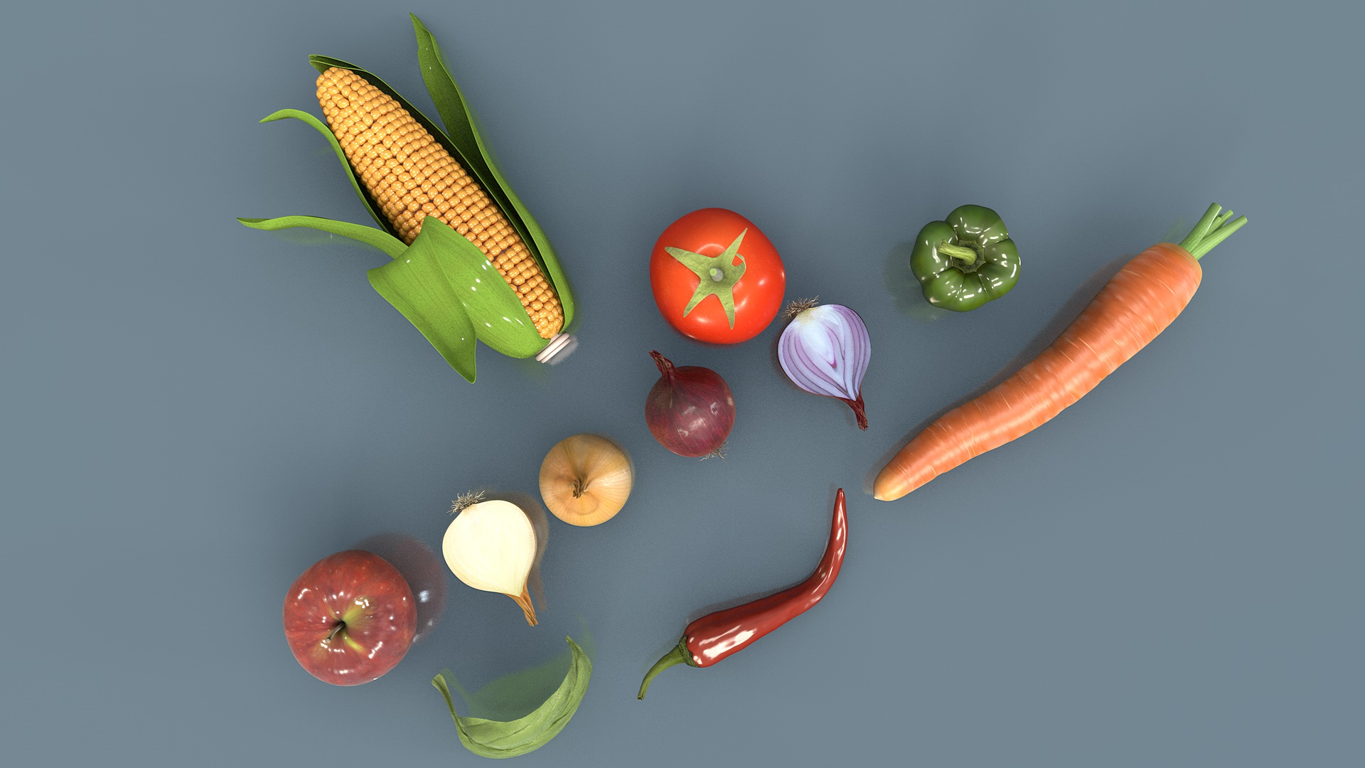 Vegetable 3D model - TurboSquid 1775811