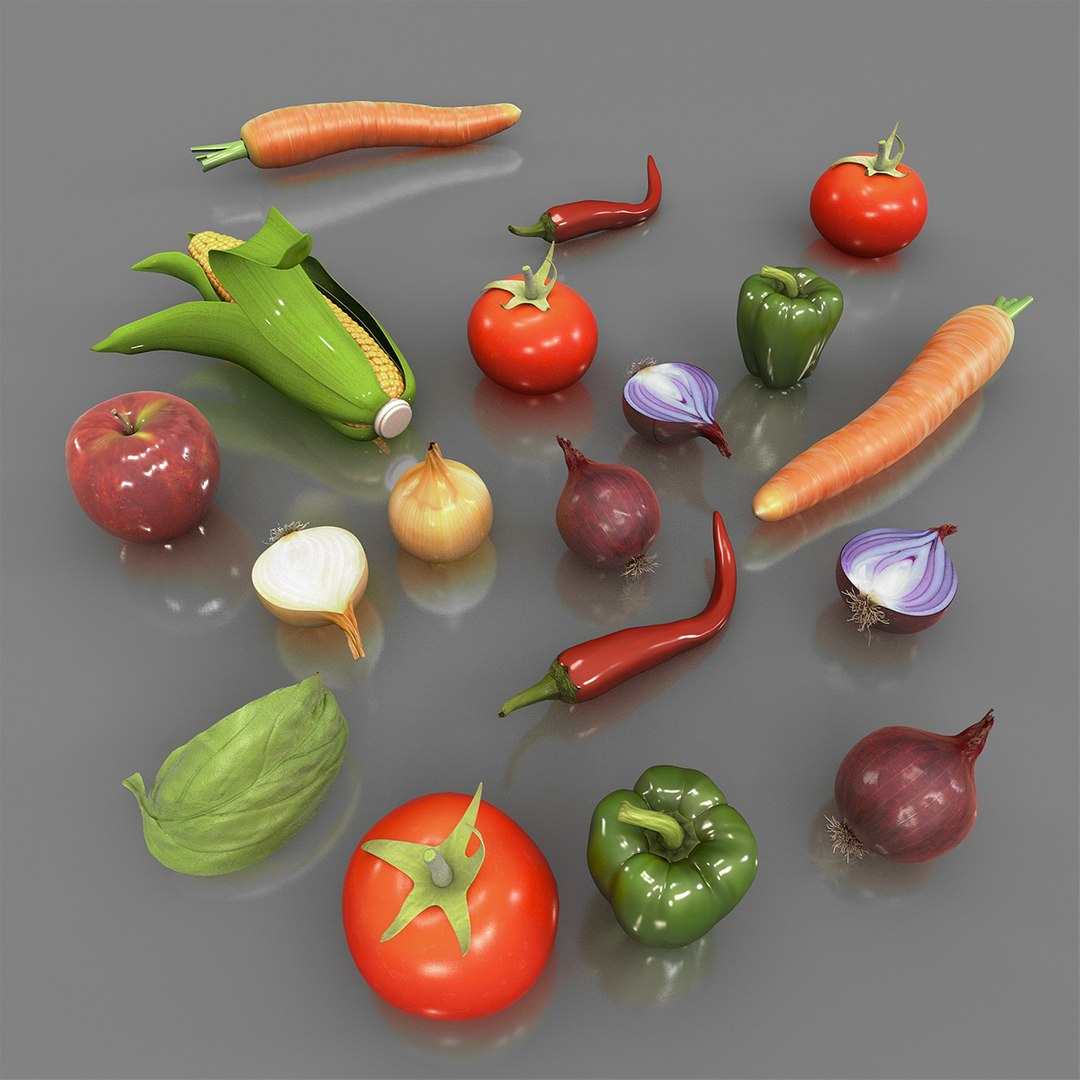 Vegetable 3D Model - TurboSquid 1775811