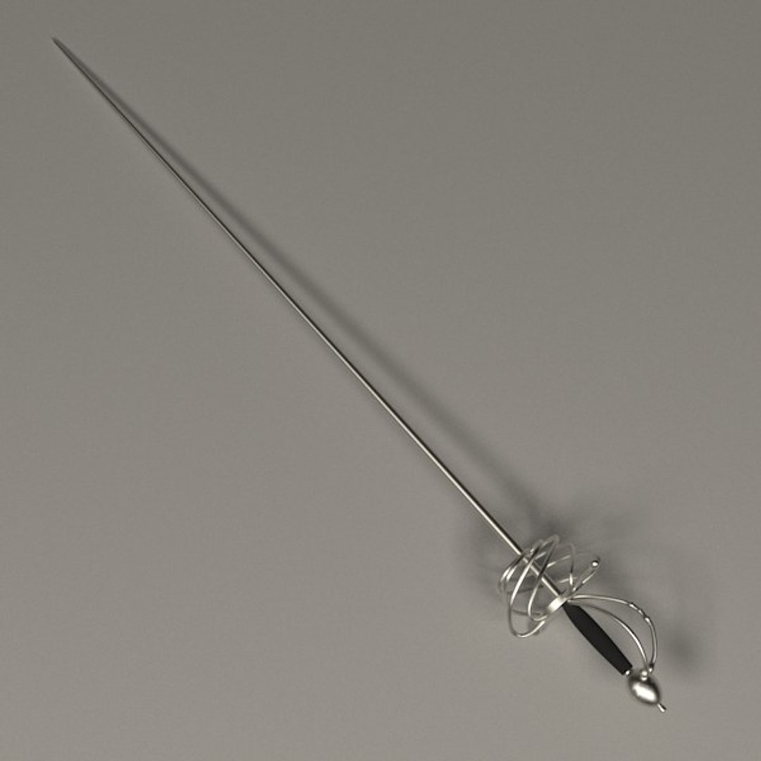 3d Model Rapier