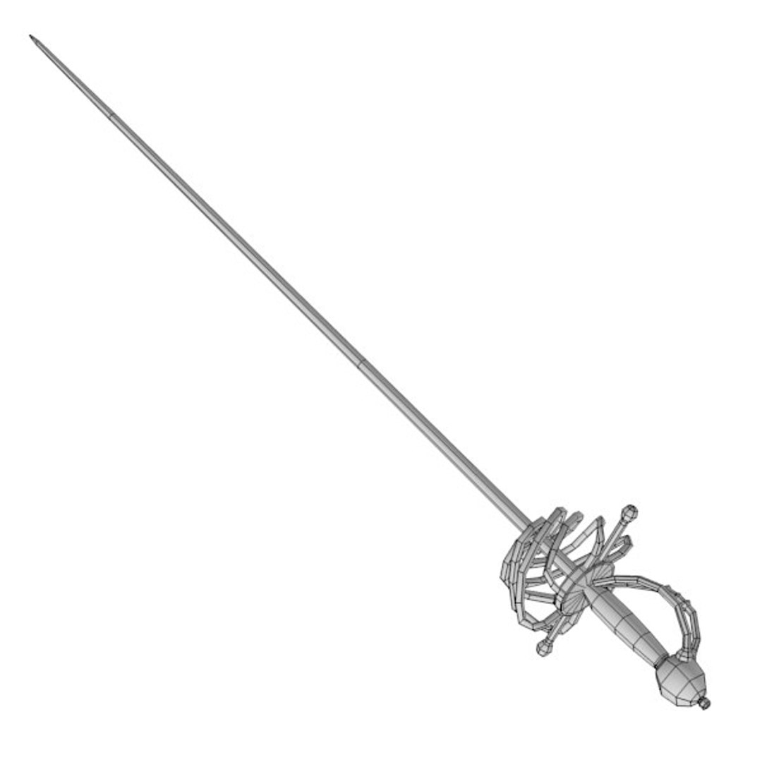 3d Model Rapier