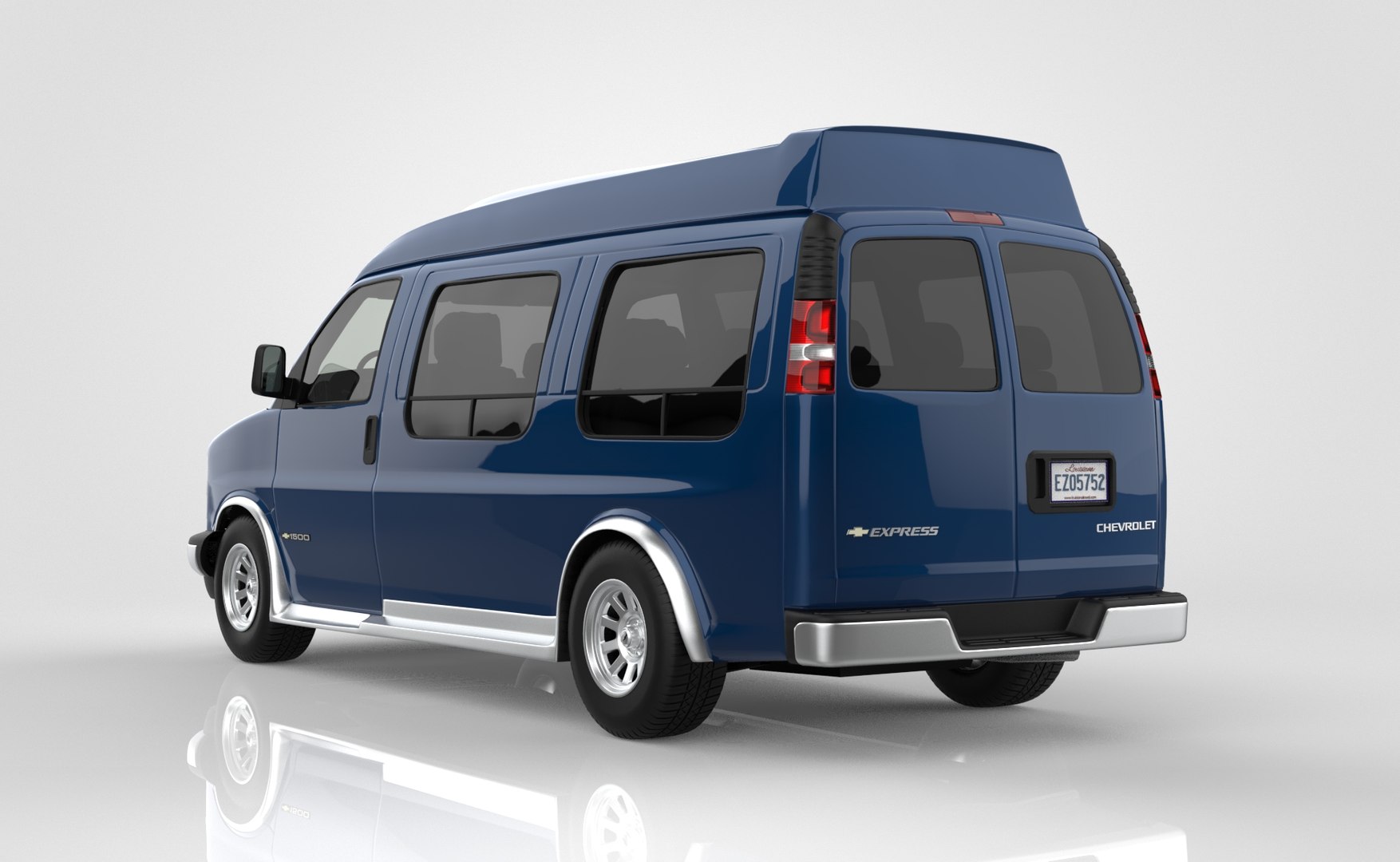 Chevrolet Express Van 1997 Model - TurboSquid 1998921