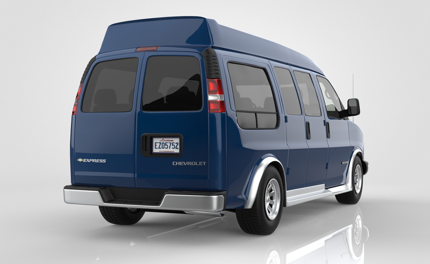 Chevrolet Express Van 1997 Model - TurboSquid 1998921