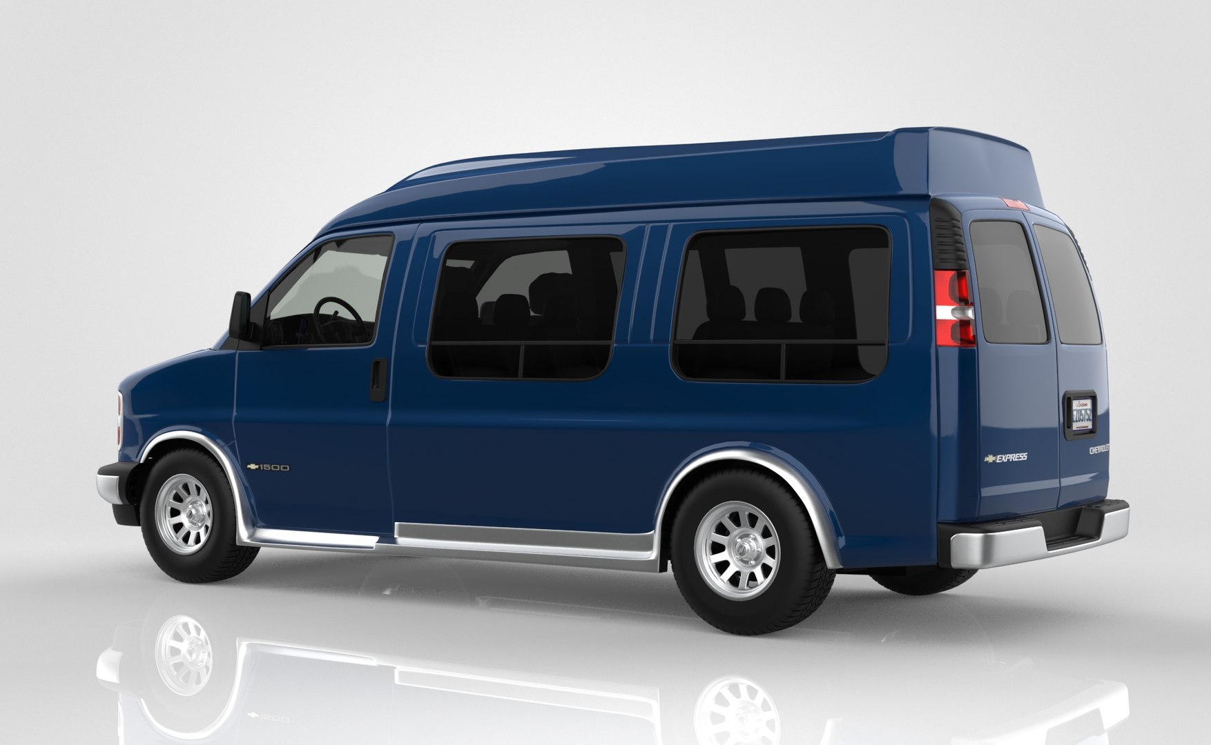 Chevrolet Express Van 1997 Model - TurboSquid 1998921