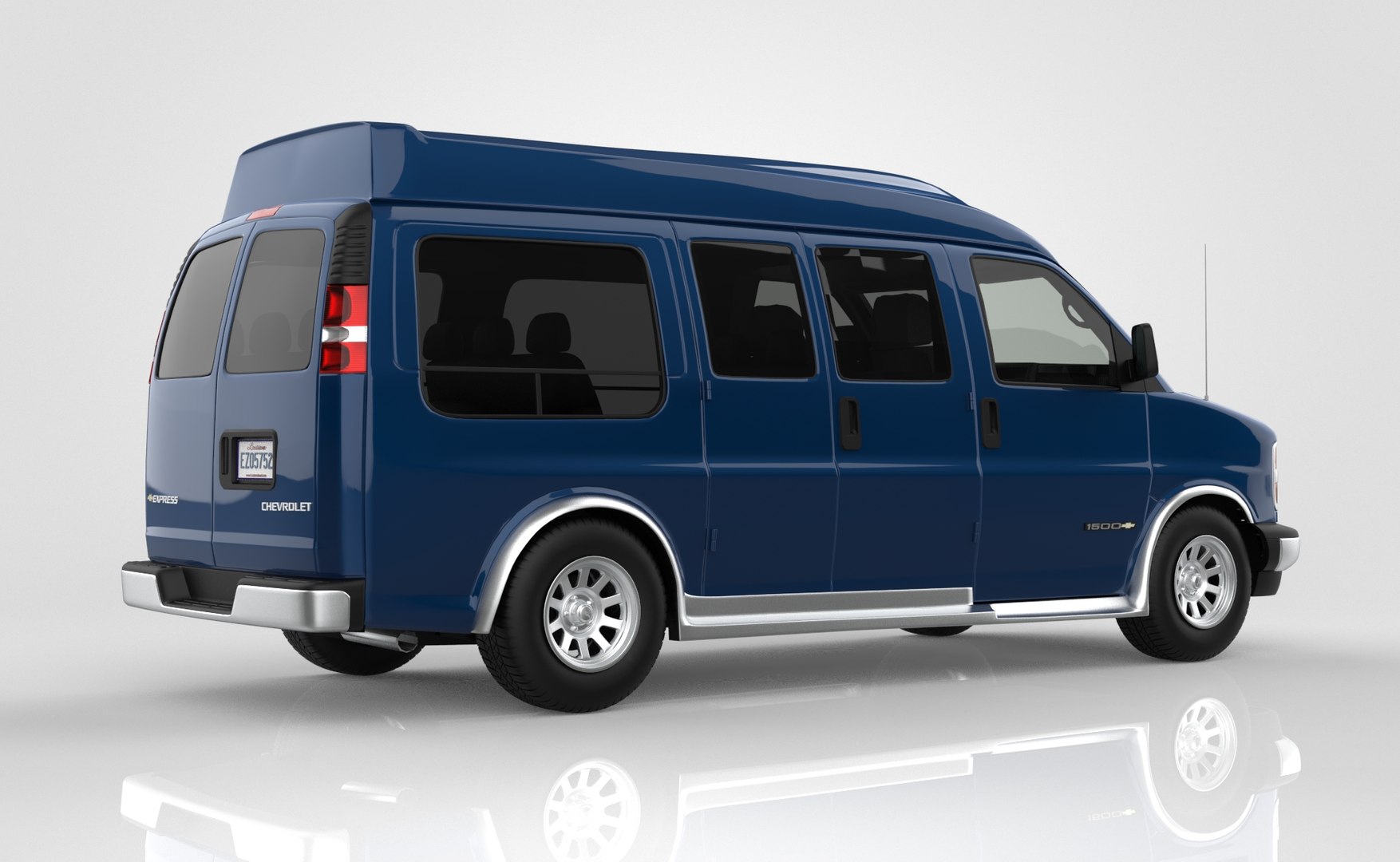 Chevrolet Express Van 1997 Model - TurboSquid 1998921