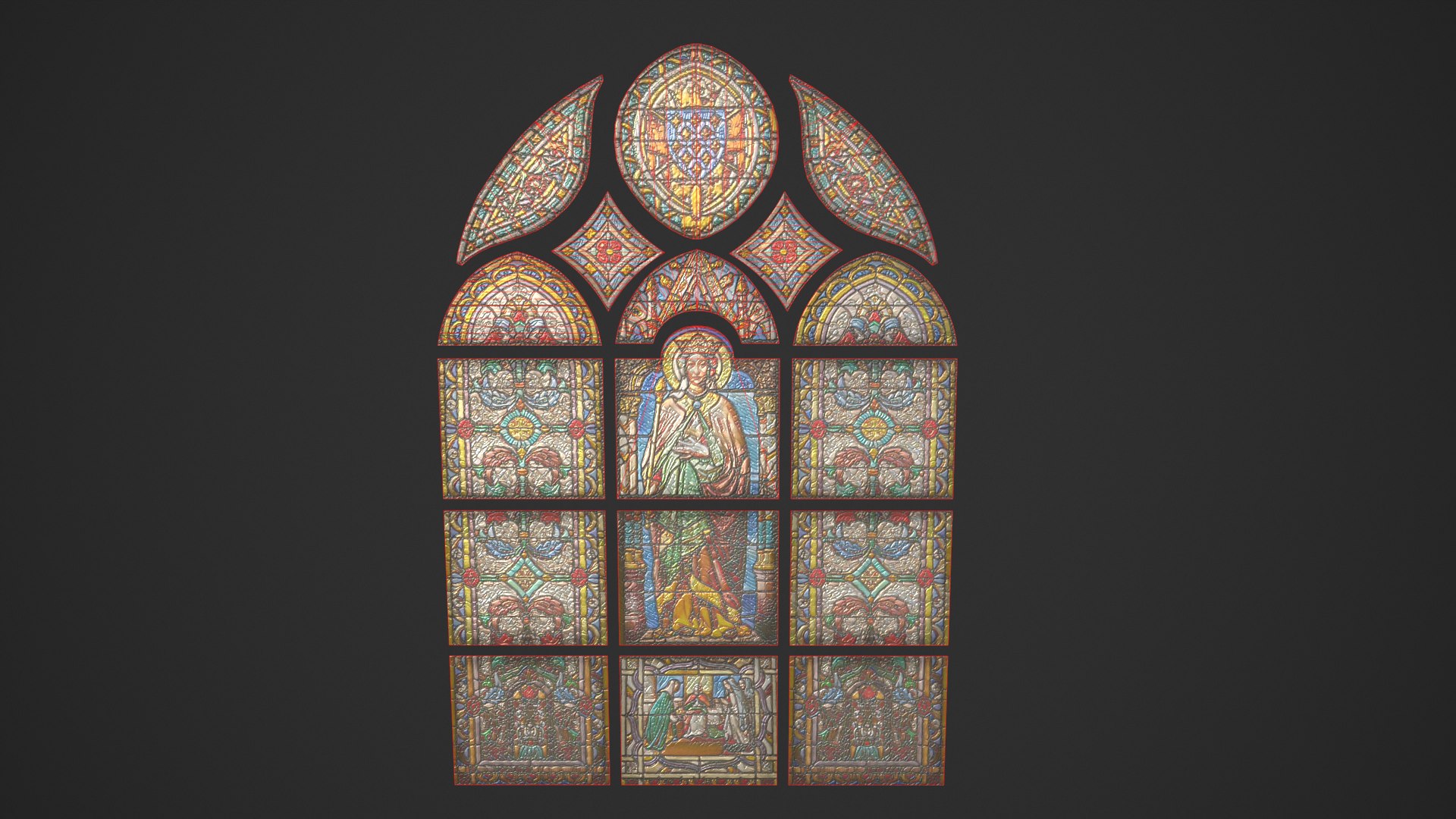Stained Glass 3D Model - TurboSquid 1820385