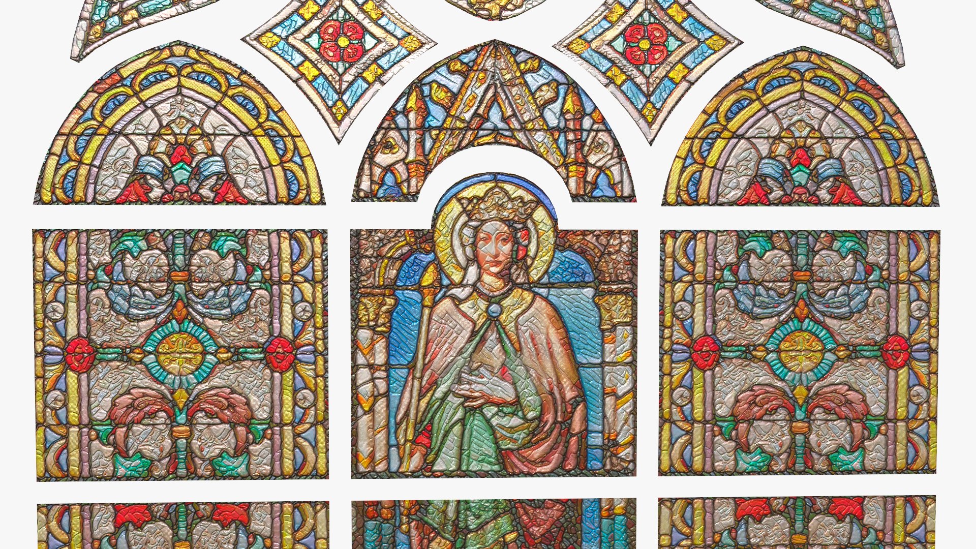 Stained Glass 3D Model - TurboSquid 1820385