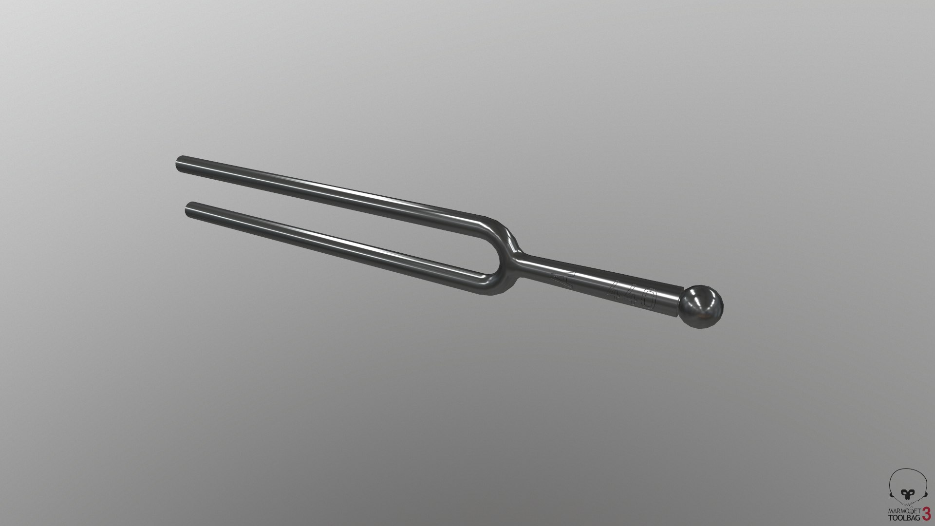 A 440 Tuning Fork 3D model - TurboSquid 1884243