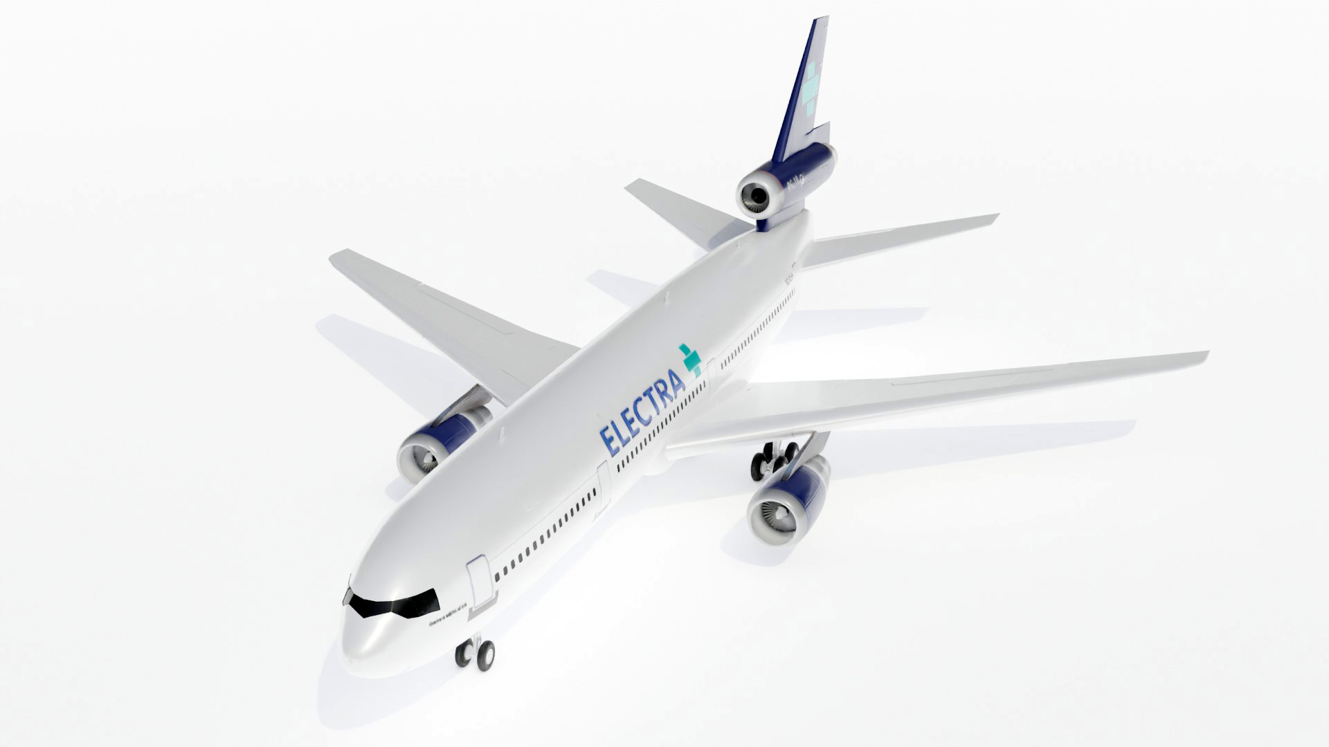 3d Dc-10 Electra Airlines