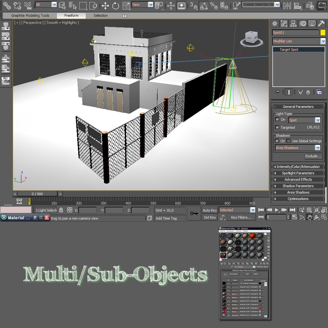 medical supply warehouse 3d max