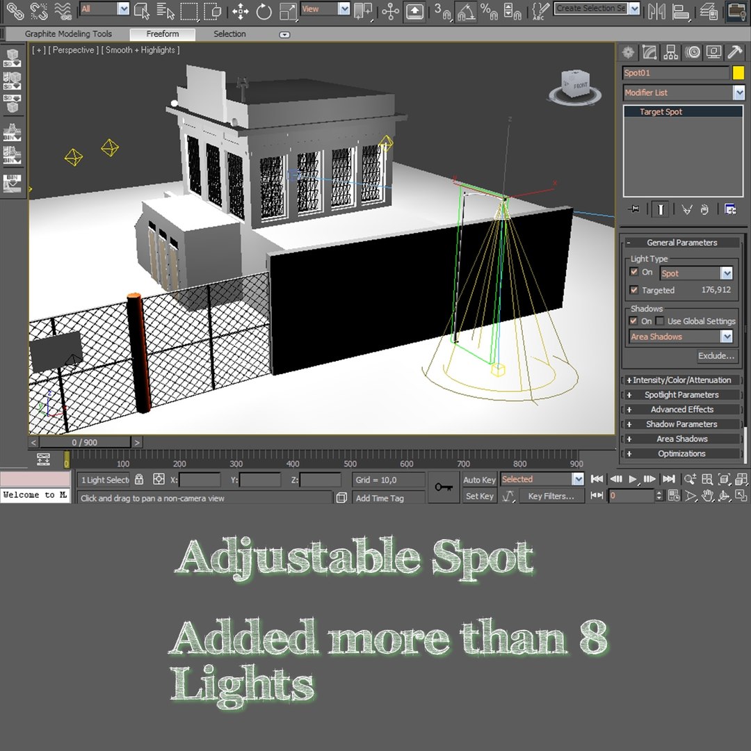 medical supply warehouse 3d max