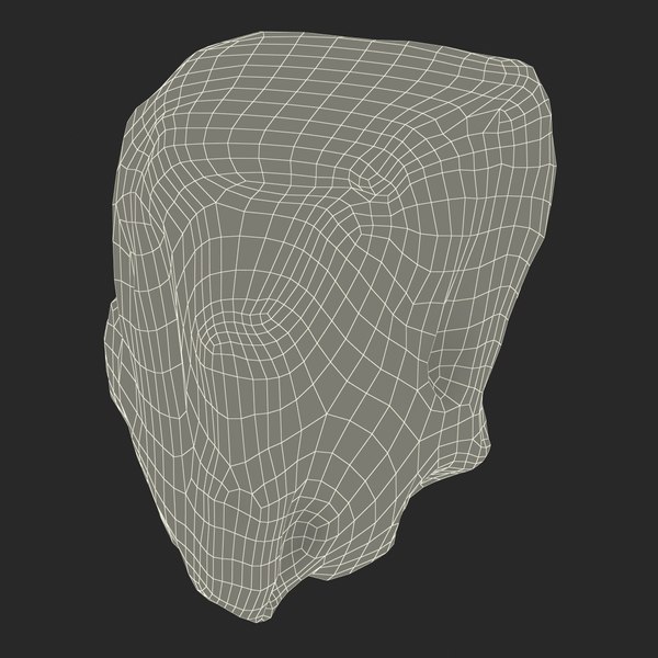 concrete chunk 4 3d model