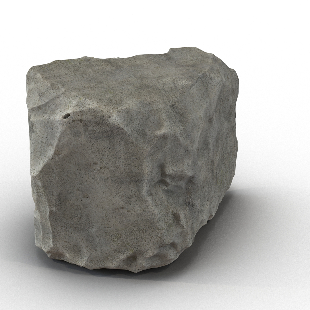 concrete chunk 4 3d model