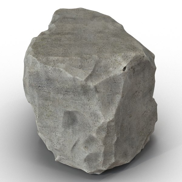 concrete chunk 4 3d model