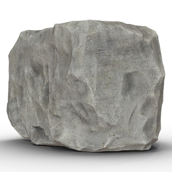 concrete chunk 4 3d model