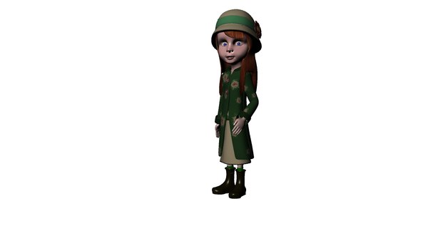 3d model sally character girl