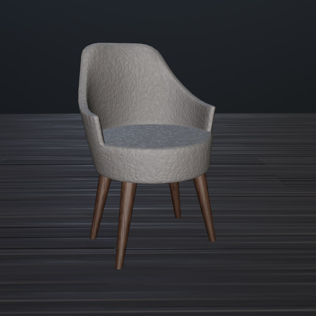 Chair Low-poly 3D Model - TurboSquid 2063640