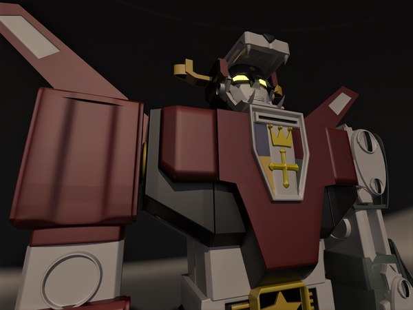 3D blue lion voltron robot model - TurboSquid 1331906