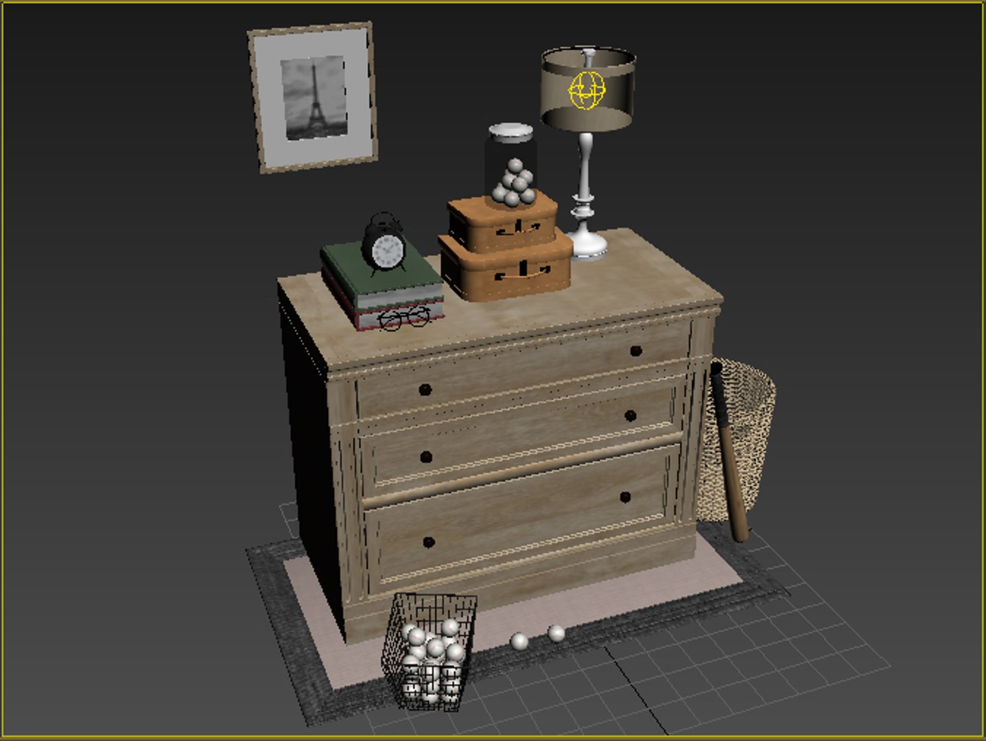 3D Livingston Double Two-drawer Lateral - TurboSquid 1197611