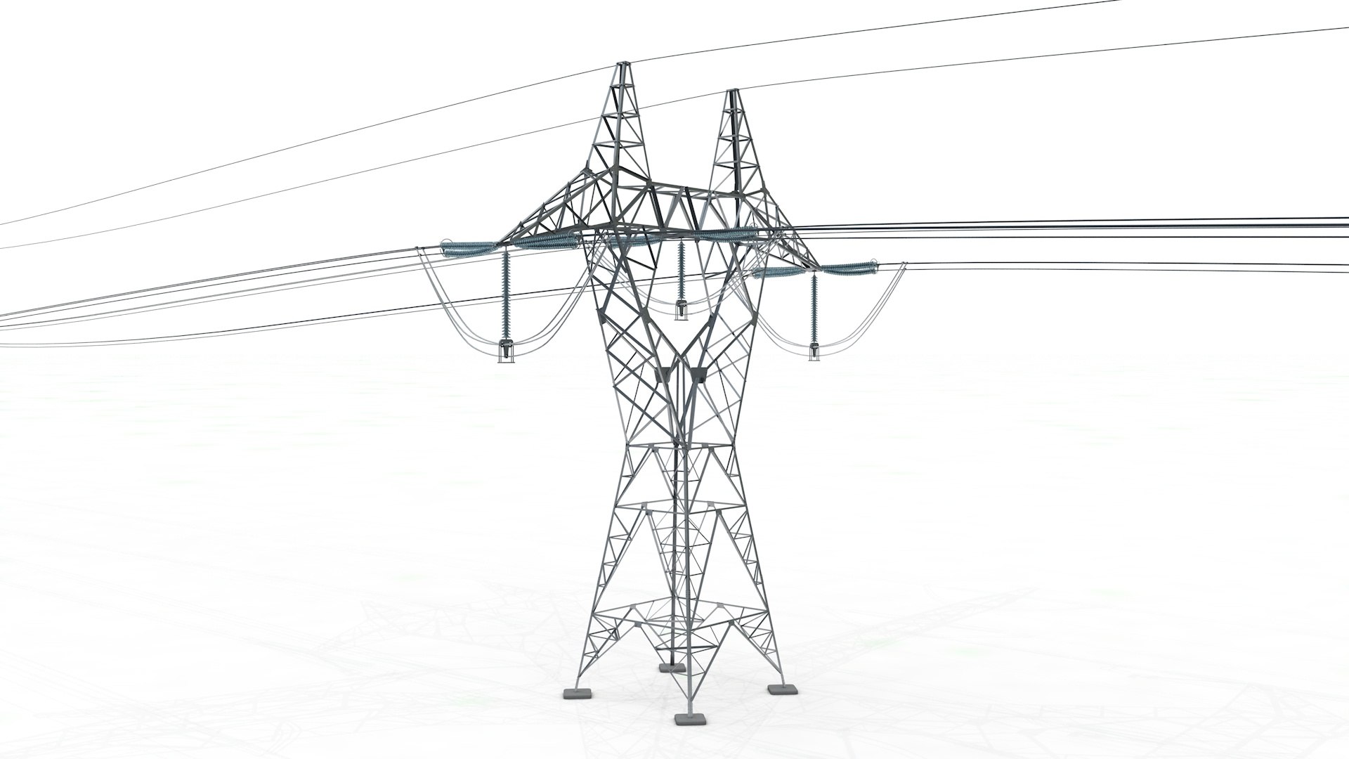 3D Electric Transmission Tower - TurboSquid 1949345
