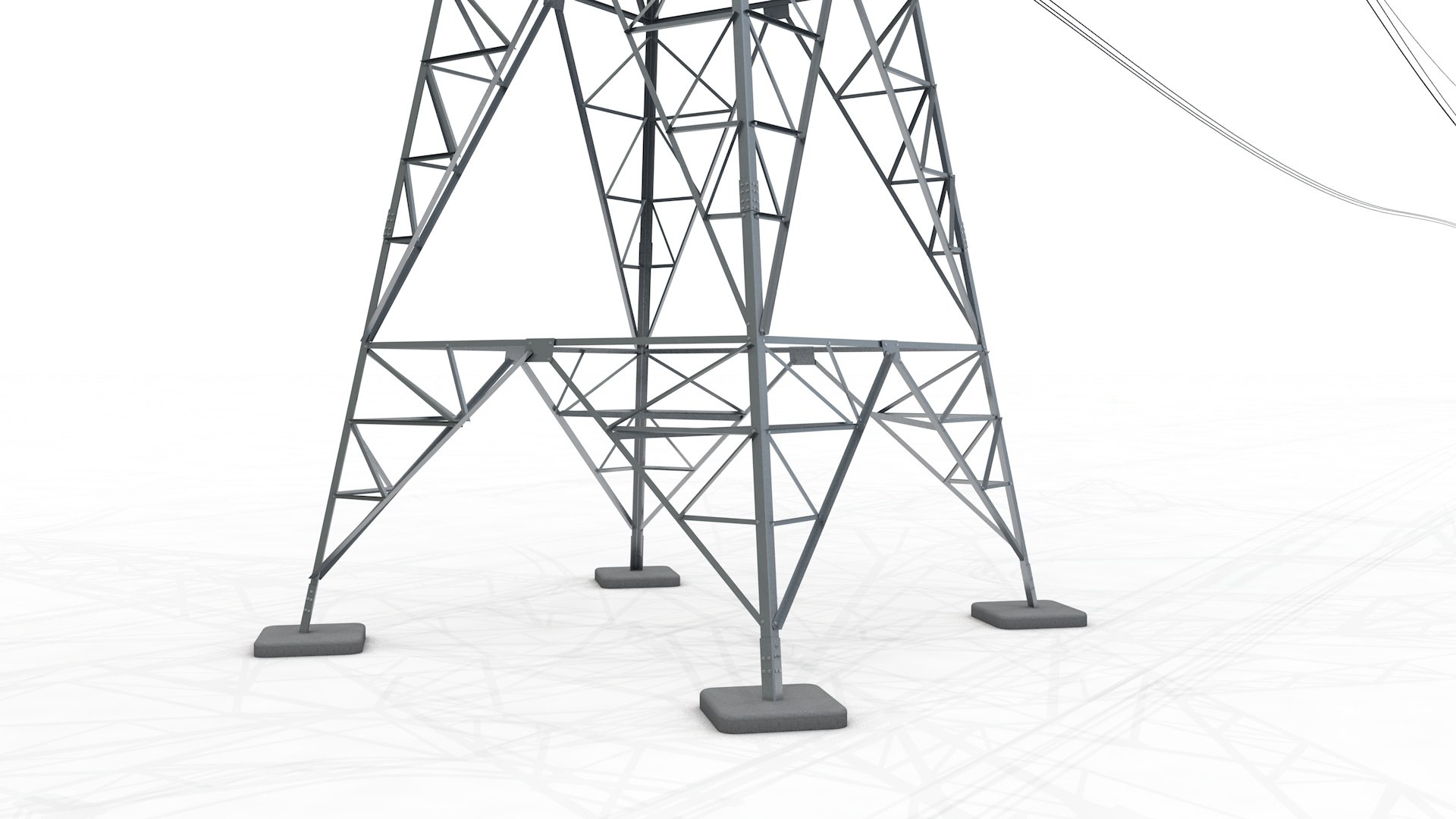 3D Electric Transmission Tower - TurboSquid 1949345