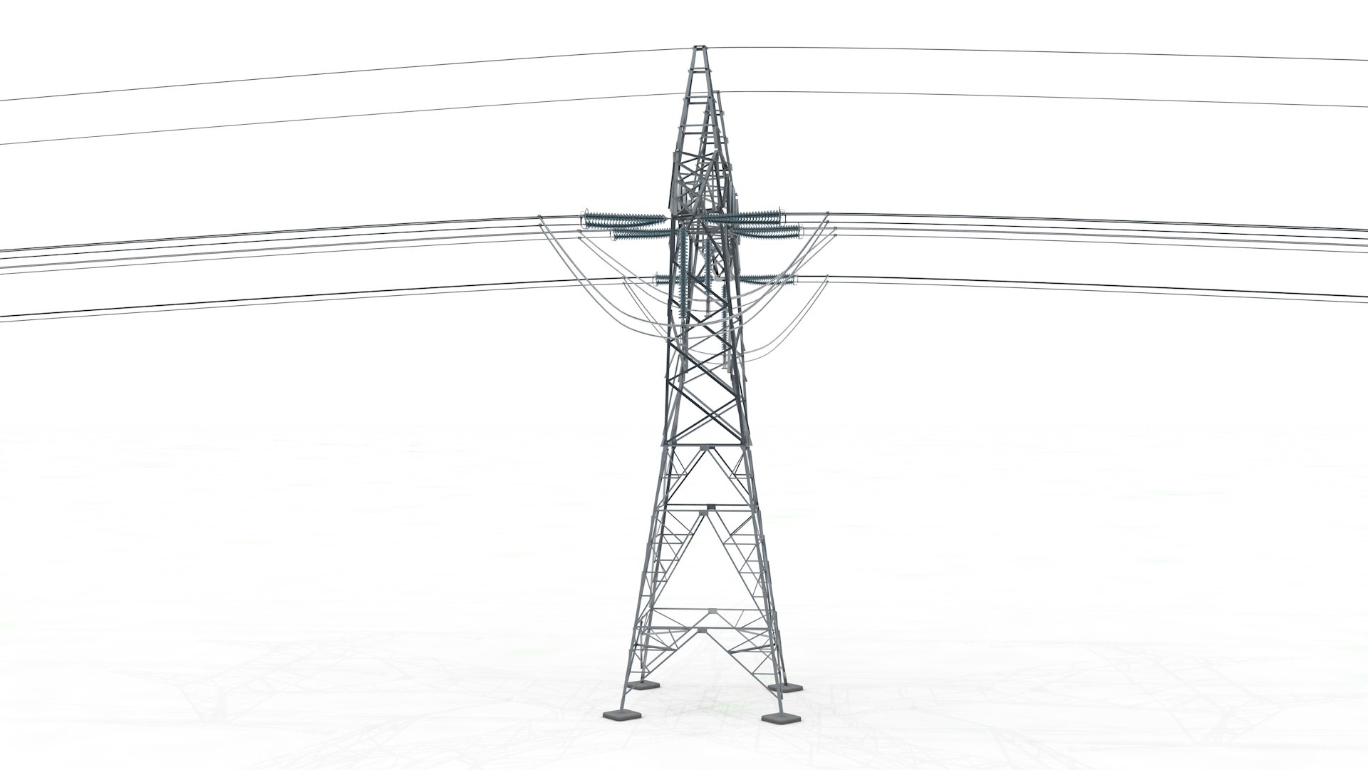 3D Electric Transmission Tower - TurboSquid 1949345
