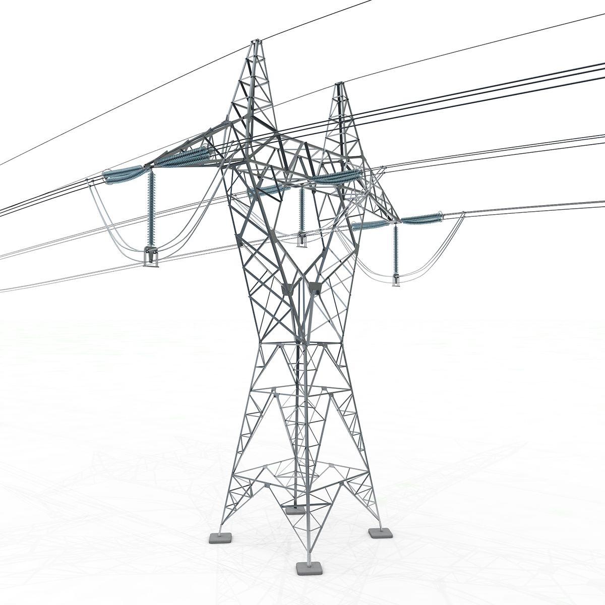 modelo 3d Electric Transmission Tower - TurboSquid 1949345