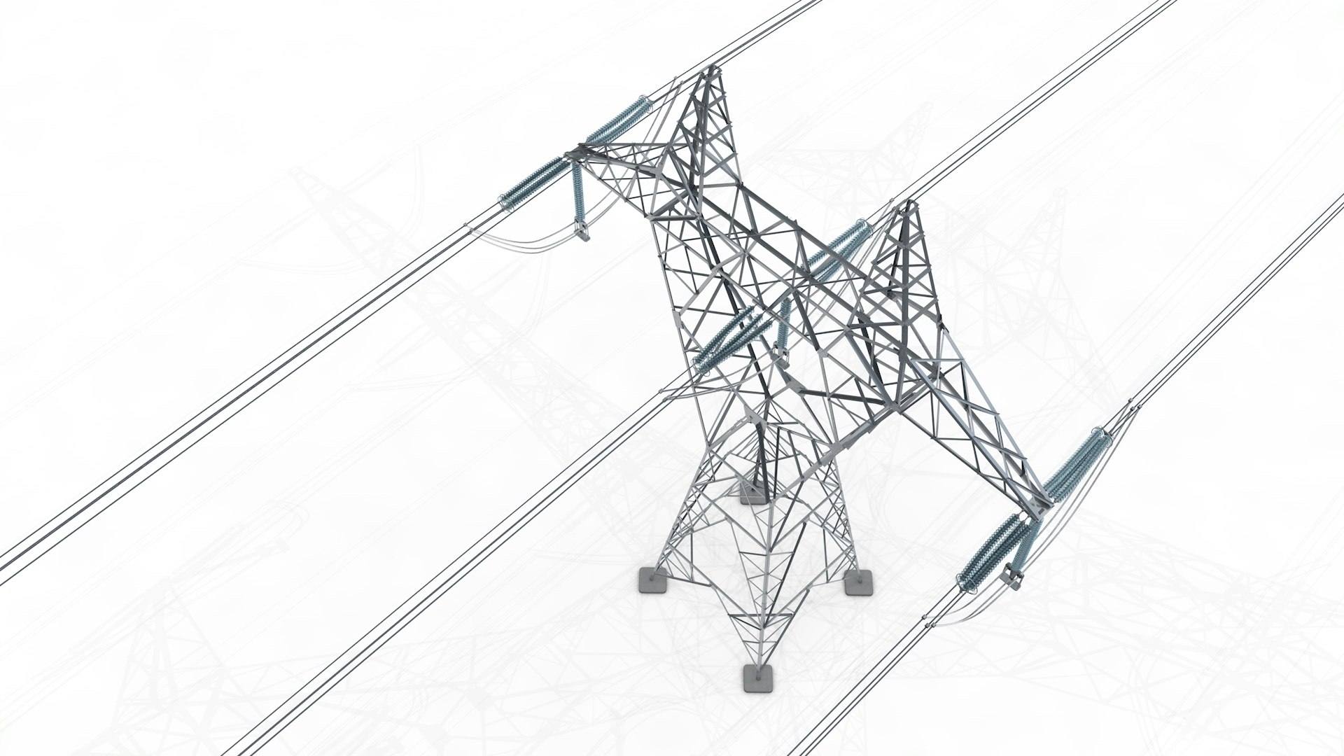 3D Electric Transmission Tower - TurboSquid 1949345
