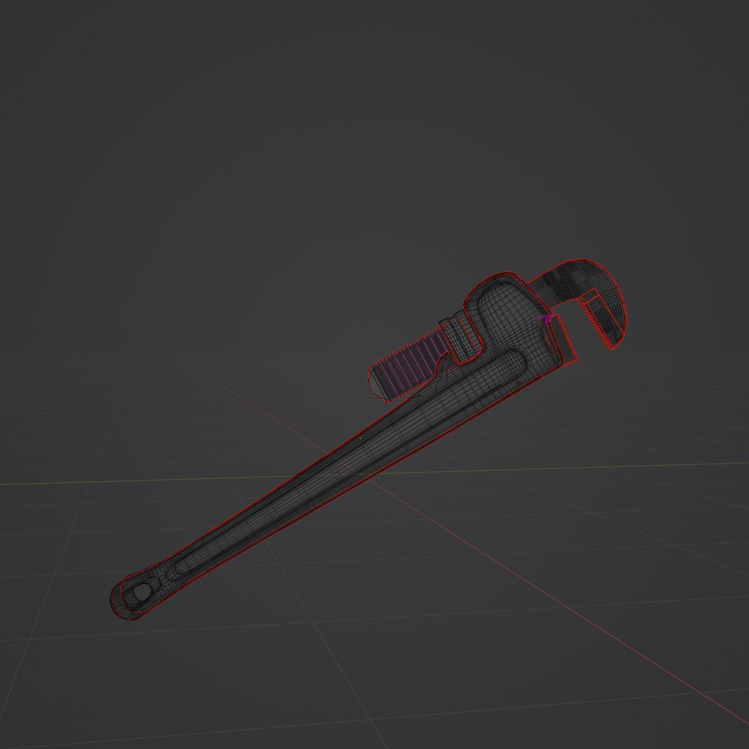 Heavy Duty Pipe Wrench 3D Model - TurboSquid 2187908