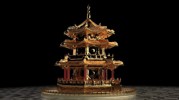 3D Chinese ancient tower - TurboSquid 1883147
