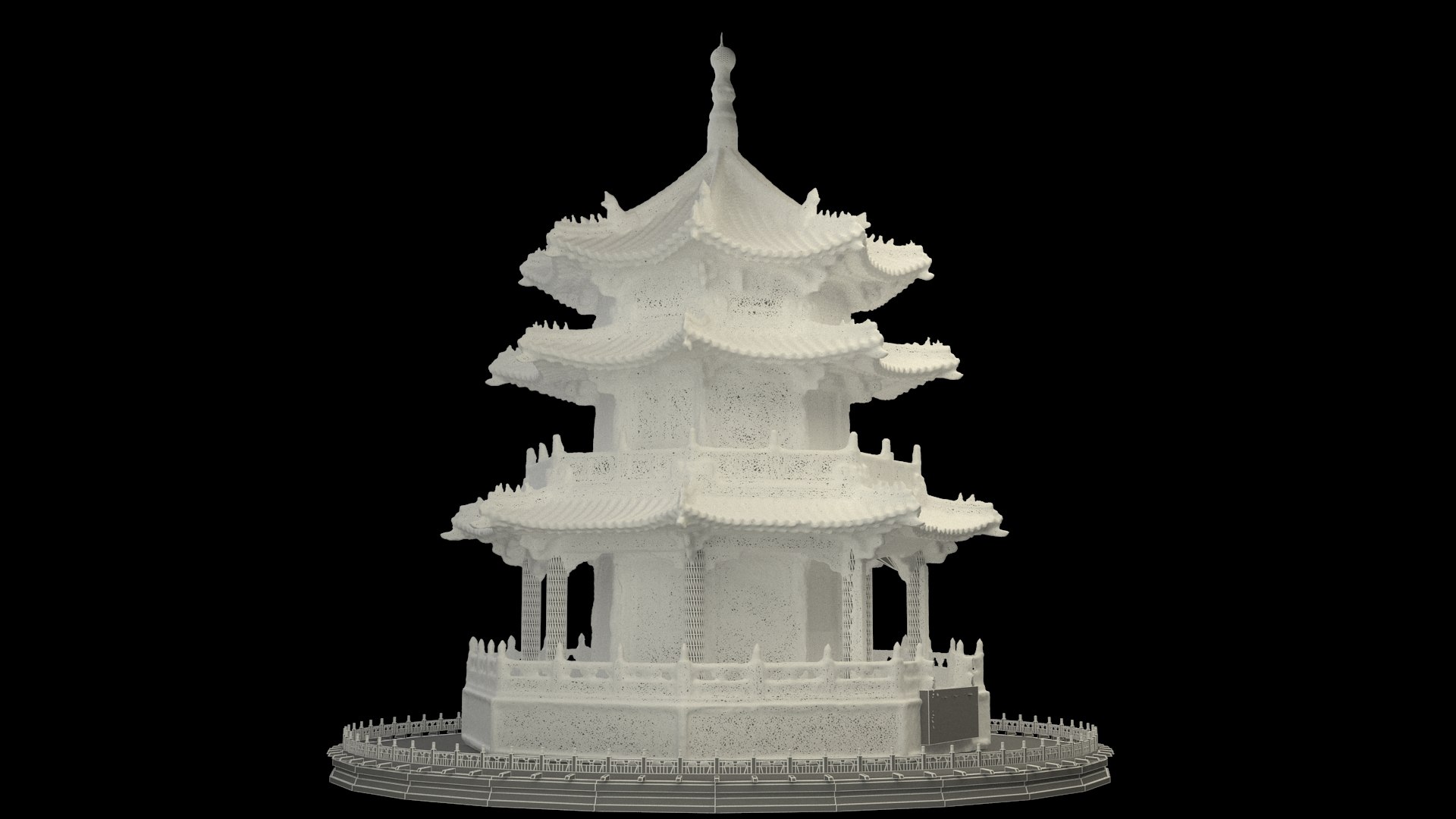 3D Chinese Ancient Tower - TurboSquid 1883147