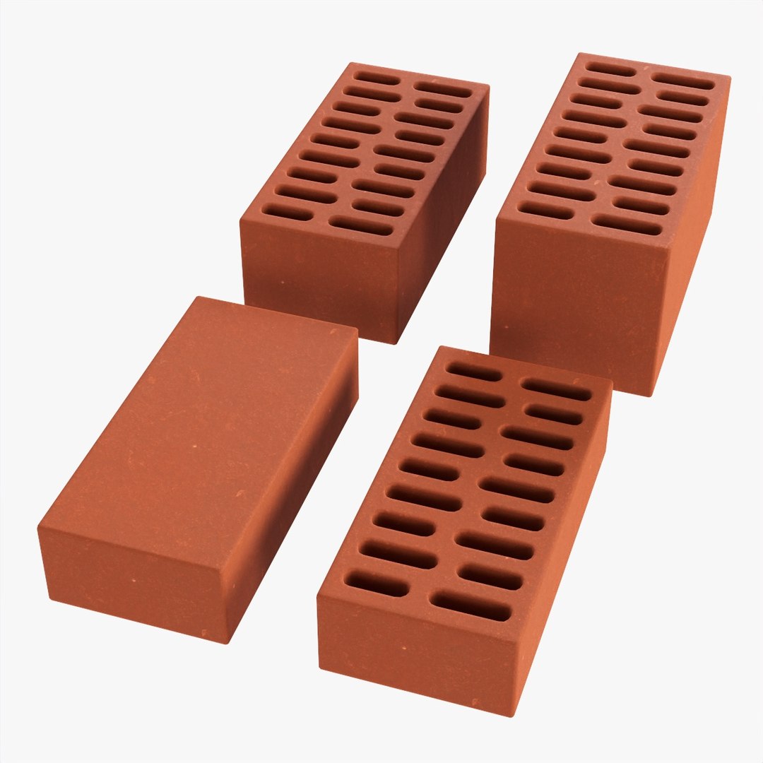 3D Clay Bricks 4 Types - TurboSquid 1877045