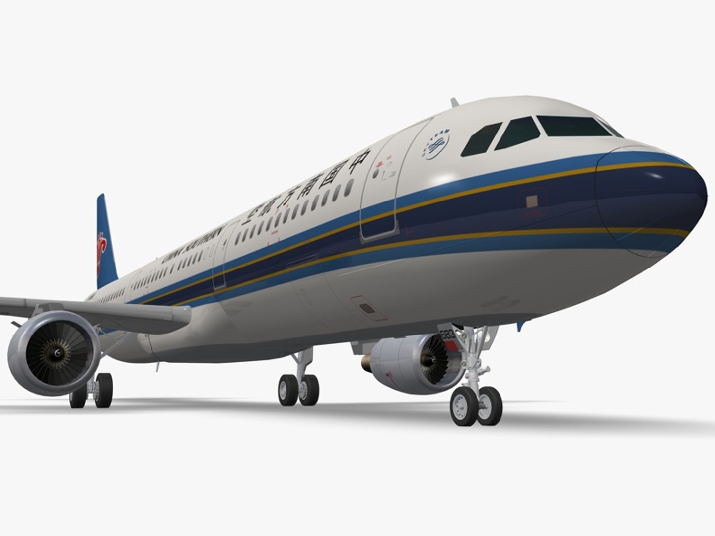 Airbus a321-211 china southern model - TurboSquid 1365427