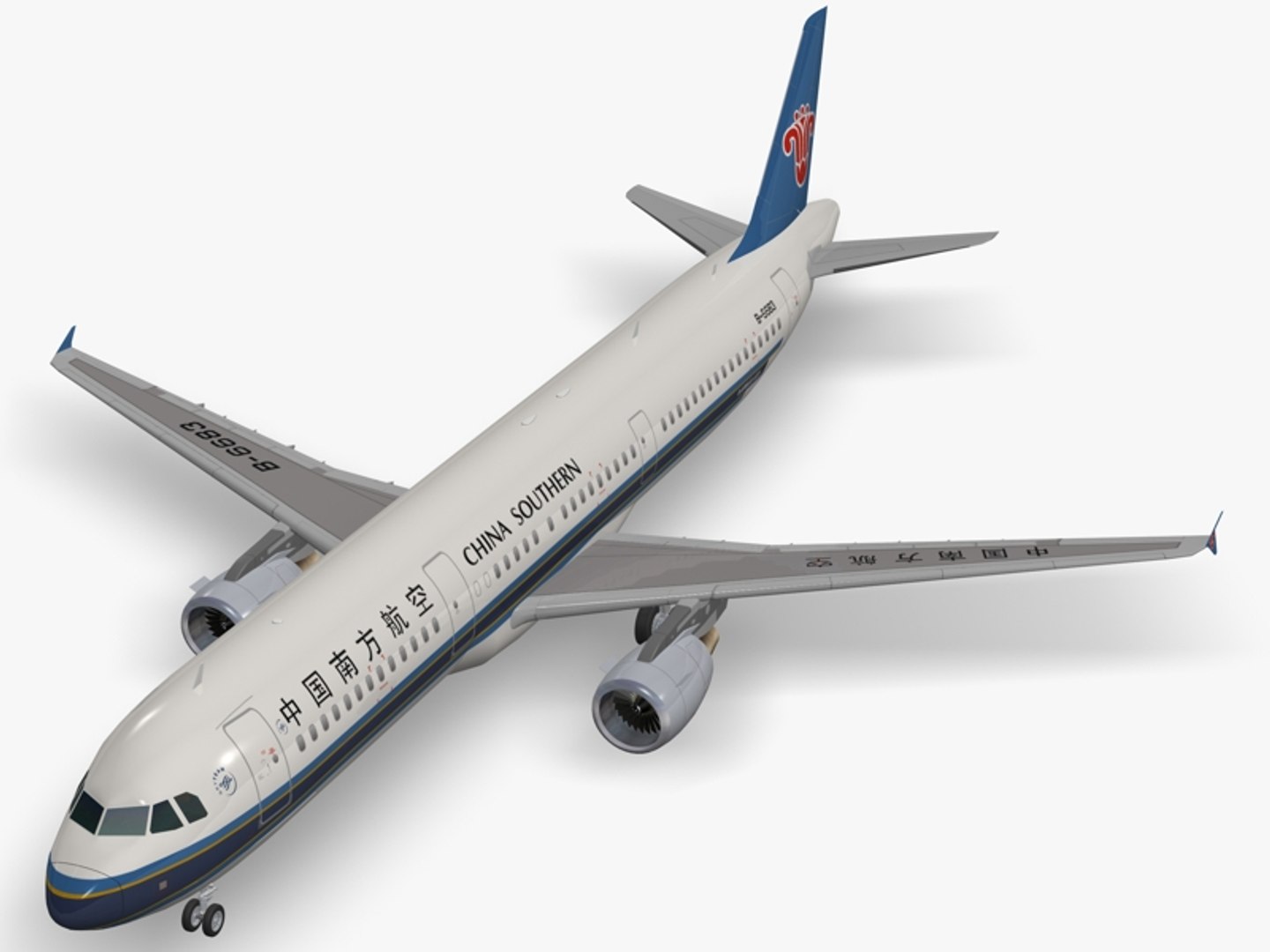 Airbus a321-211 china southern model - TurboSquid 1365427