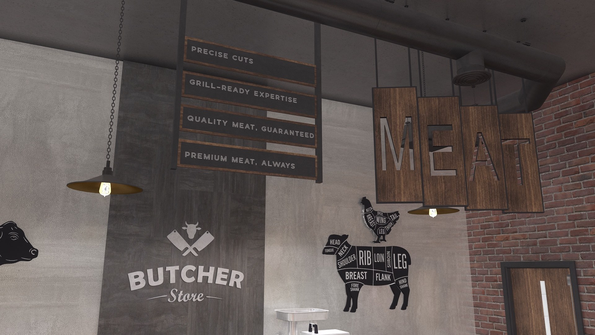 Butcher Shop 1 3D - TurboSquid 2403242