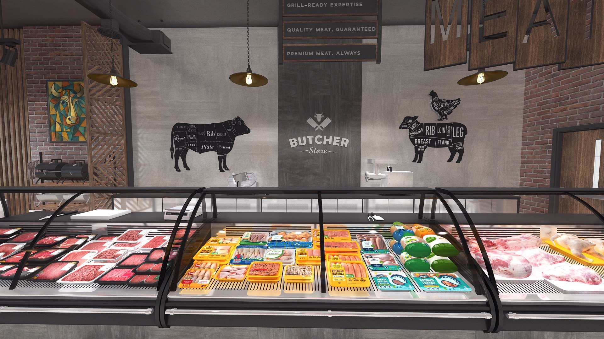 Butcher Shop 1 3D - TurboSquid 2403242