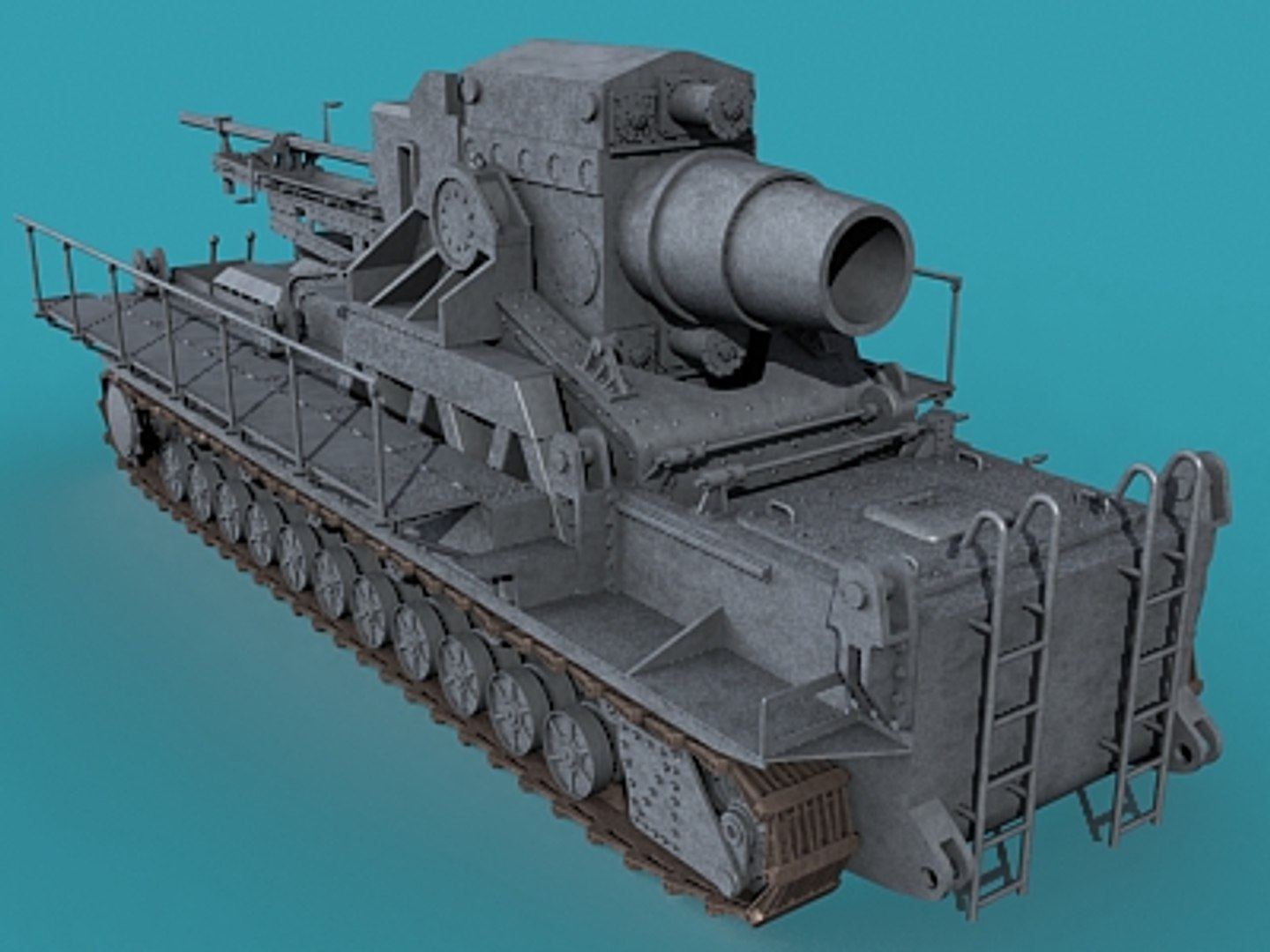 3d German Mortar Wwii