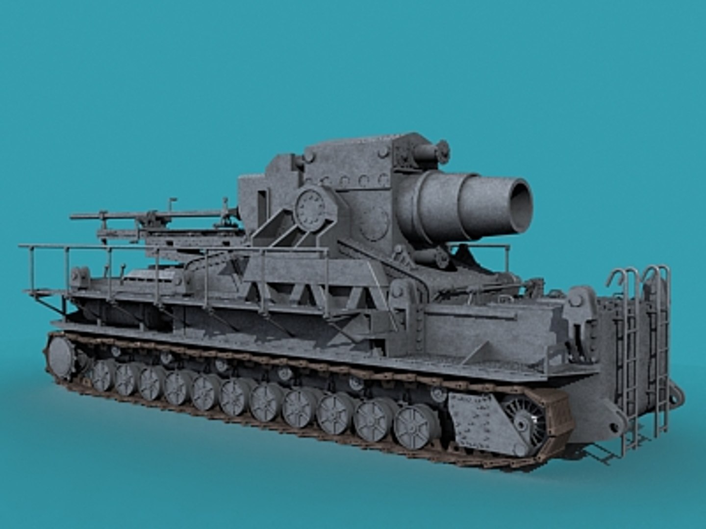 3d German Mortar Wwii