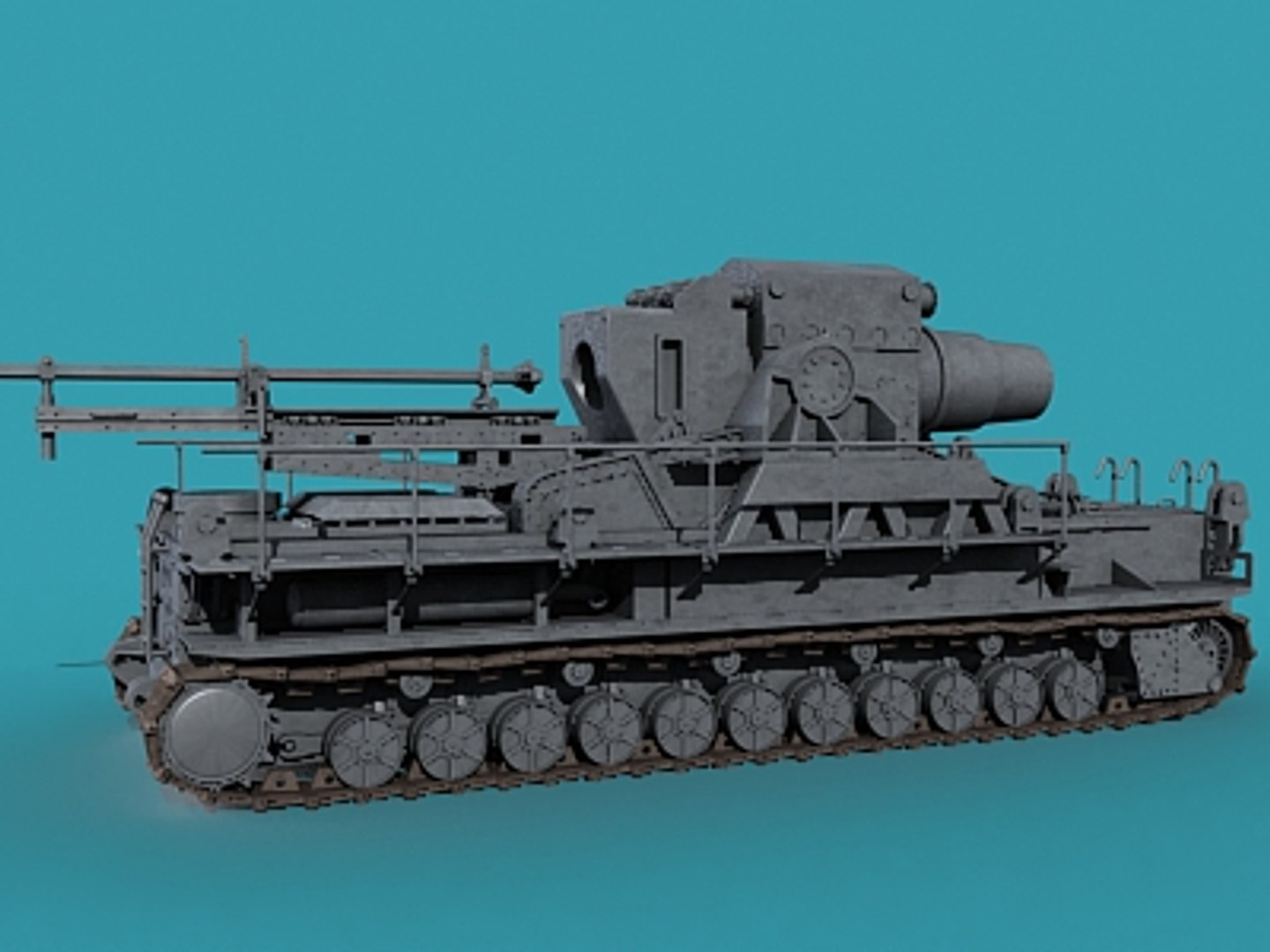 3d German Mortar Wwii